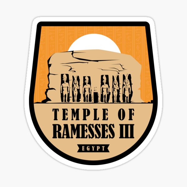 "Temple of Ramesses III – Egypt" Sticker by moritzschwaeble | Redbubble