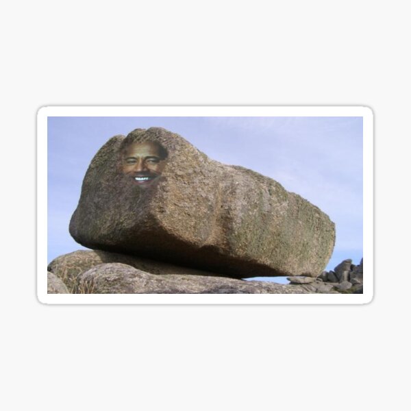 "The Rock Rock" Sticker by Dankashire | Redbubble