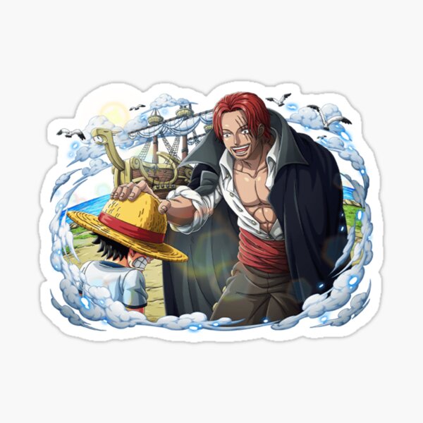 "One piece Shanks" Sticker by ChefG0ld3n | Redbubble