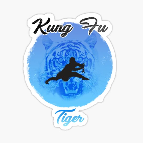"Kung Fu Tiger Fighter" Sticker by KDeshani | Redbubble