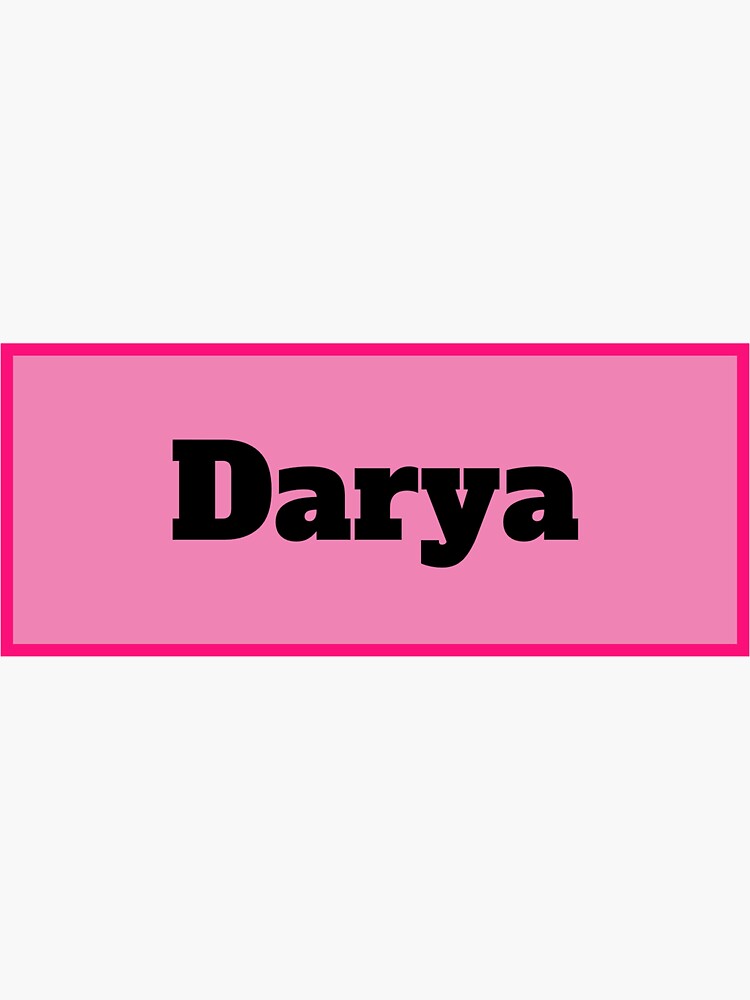 "Darya Name" Sticker by NameMatters | Redbubble