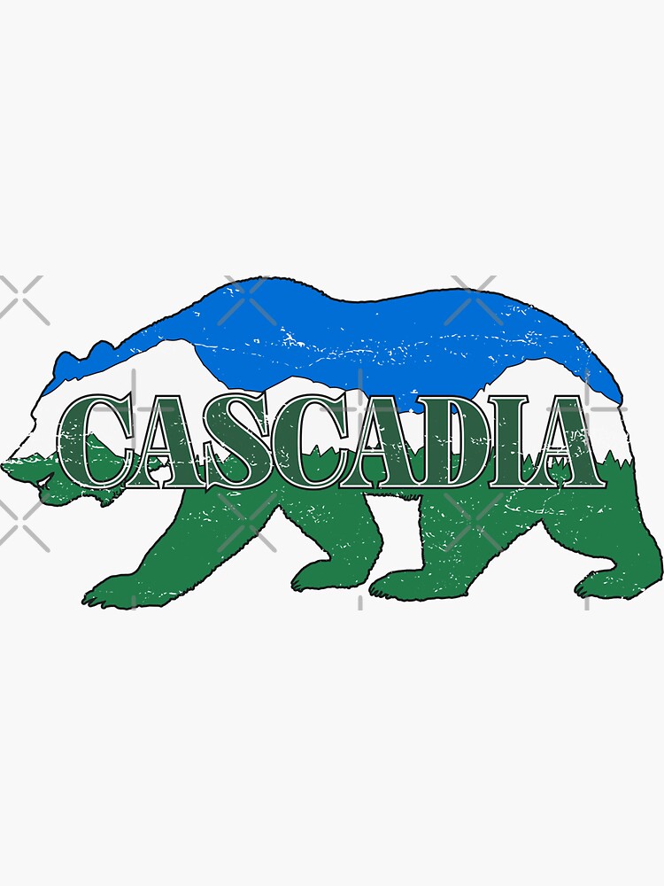 "Cascadia Bear" Sticker for Sale by stonemun | Redbubble
