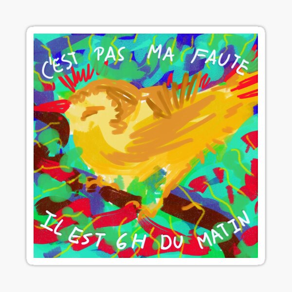 "It's not my fault" Sticker for Sale by regularweon | Redbubble