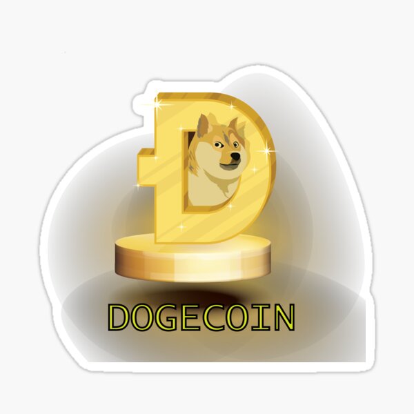 "Doge Coin | To the Moon " Sticker by CadDesignerr | Redbubble