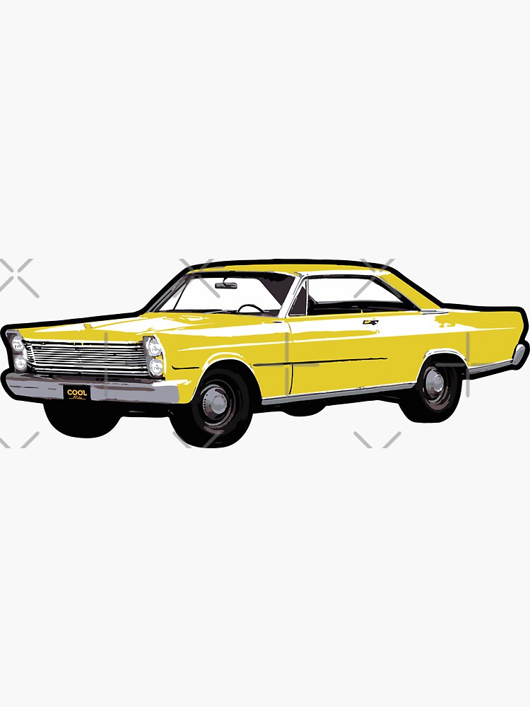 "Yellow 1965 FG" Sticker by CoolRide | Redbubble