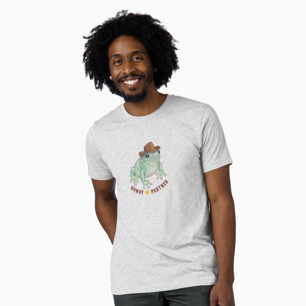 "Howdy Partner Cowboy Frog" Sticker for Sale by eleary | Redbubble