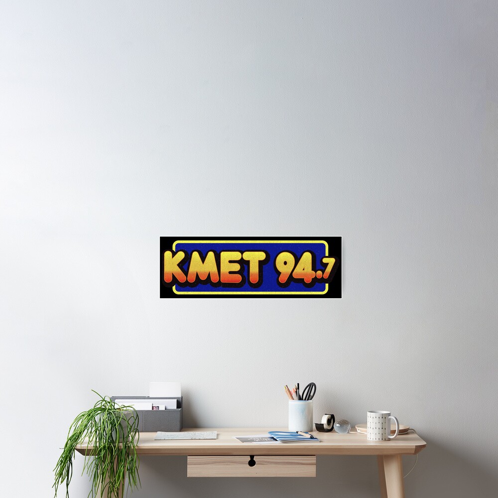 "KMET Los Angeles FM Radio Station 80s Classic Bumber Sticker Logo ...