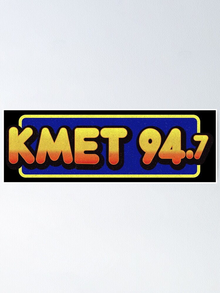 "KMET Los Angeles FM Radio Station 80s Classic Bumber Sticker Logo ...