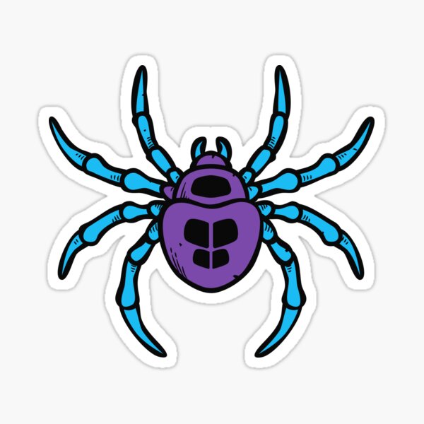 "SPIDER" Sticker by WG47 | Redbubble