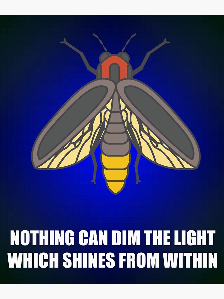 "NOTHING CAN DIM THE LIGHT WHICH SHINES FROM WITHIN" Sticker by ...
