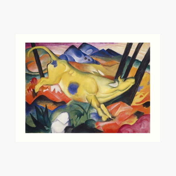 "Franz Marc - Yellow Cow " Art Print for Sale by artcenter | Redbubble