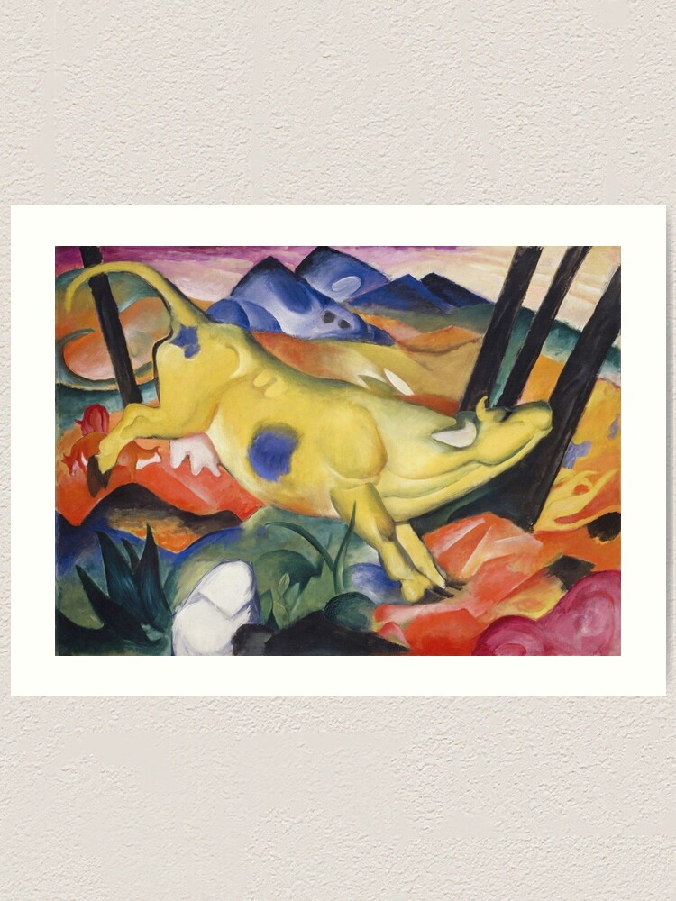"Franz Marc - Yellow Cow " Art Print for Sale by artcenter | Redbubble