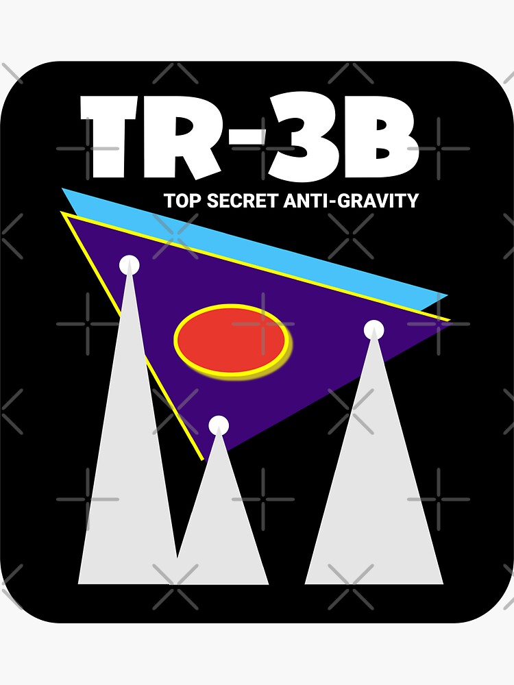"TR-3B Top Secret Anti-Gravity Space Ship" Sticker by bobdvending ...
