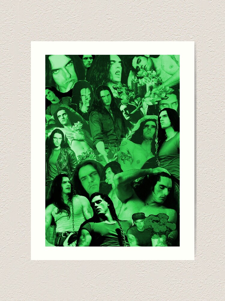 "The Green Man: Peter Steele Dark Goth Collage Green Edit " Art Print ...