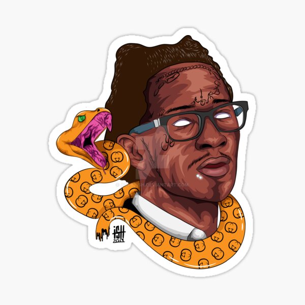 "Yong Thug" Sticker by Genzu | Redbubble