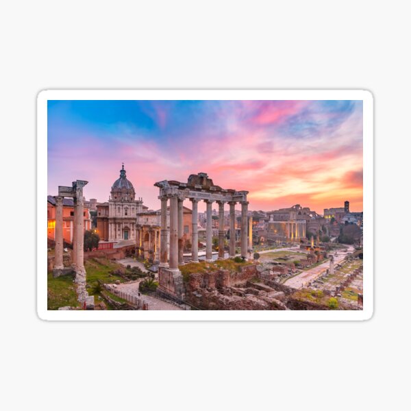 "Roman Forum Rome Italy" Sticker by RegaloRepublic | Redbubble