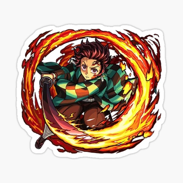 "Tanjiro Kamado (Demon SLayer)" Sticker by GrisArt | Redbubble
