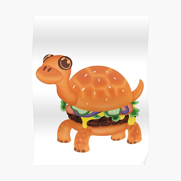 "cheeseburger turtle/tortoise" Poster for Sale by JeanGentry | Redbubble