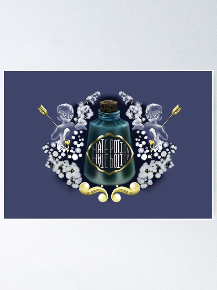 "Hate Potion Metal Band Parody Cover Art" Poster for Sale by RebeLeigh ...