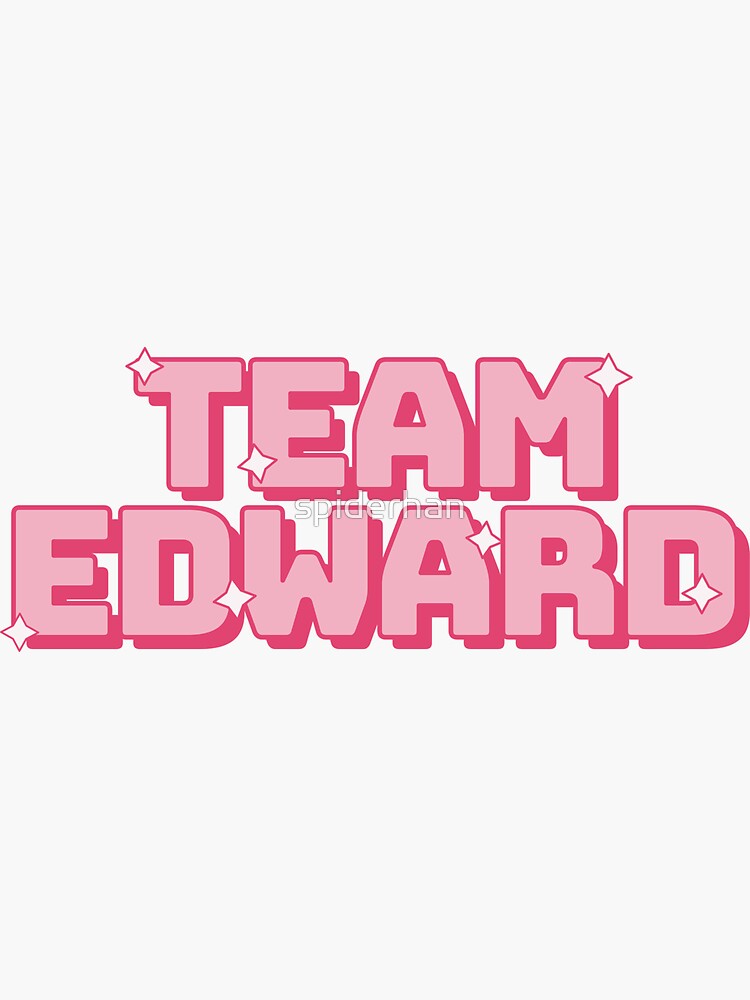 "team edward" Sticker by spiderhan | Redbubble