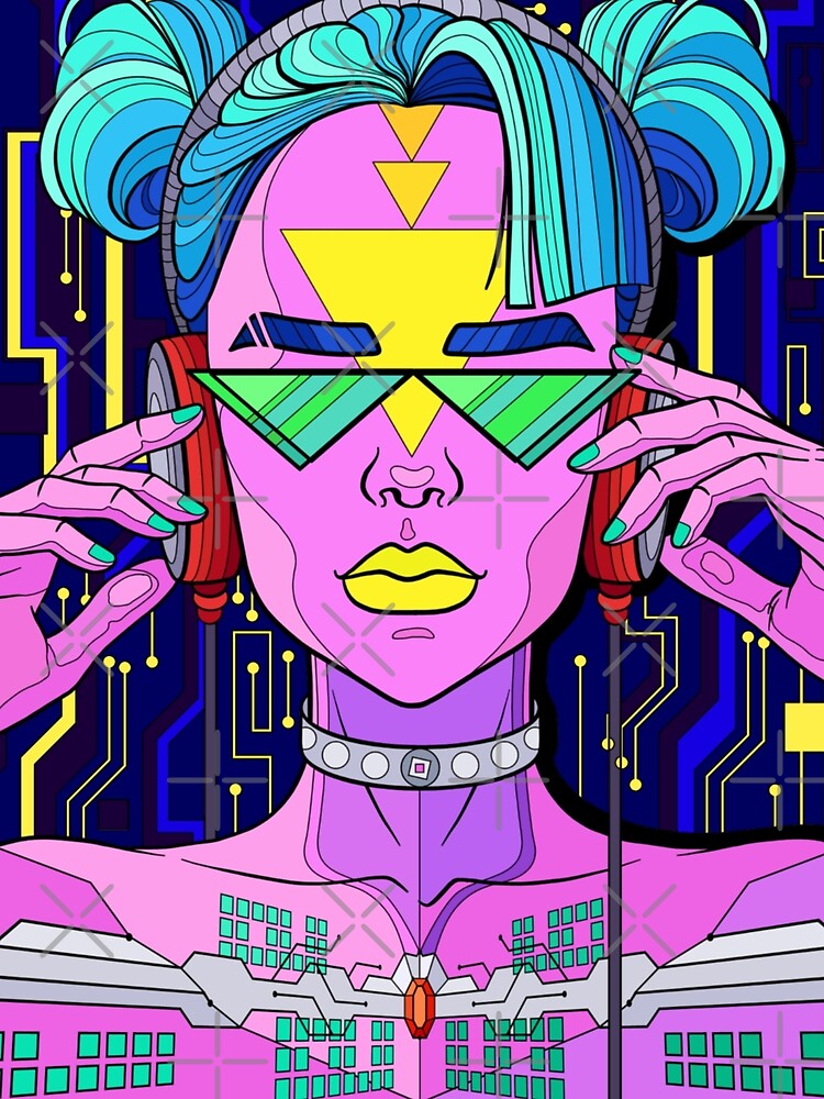"Anime Sci Fi Alien Girl" Art Print for Sale by KawaiiBunnyXoX | Redbubble
