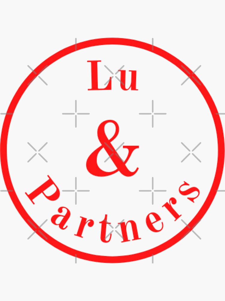 "Lu & Partners Brand Logo Transparent Red" Sticker by LUandPartners ...