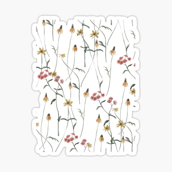 "little_flowers" Sticker by mssashankca | Redbubble