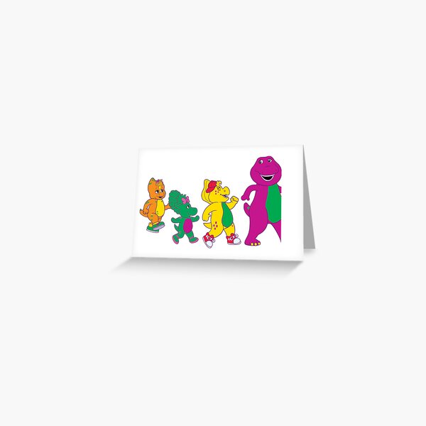 "Barney & Friends" Greeting Card by Gaelley | Redbubble