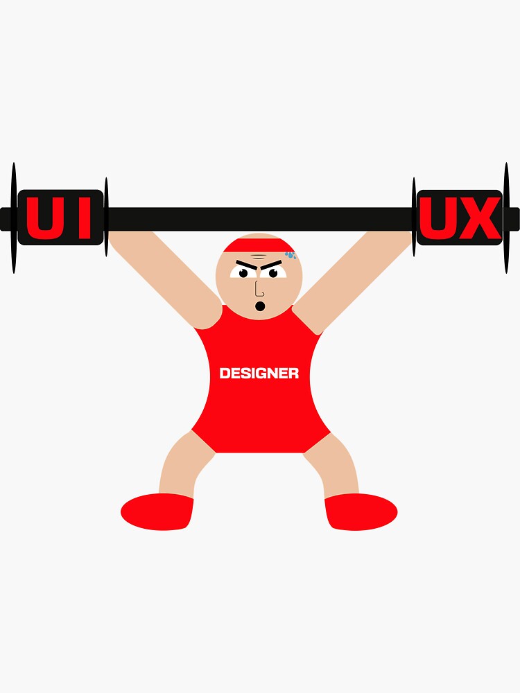 "Funny designer ui ux" Sticker by SpaceUIUX | Redbubble