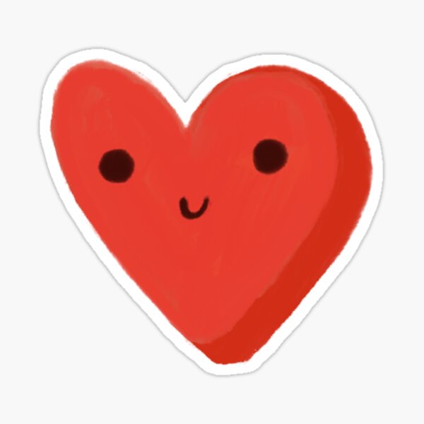 "Happy Heart" Sticker for Sale by UrghhDesigns | Redbubble
