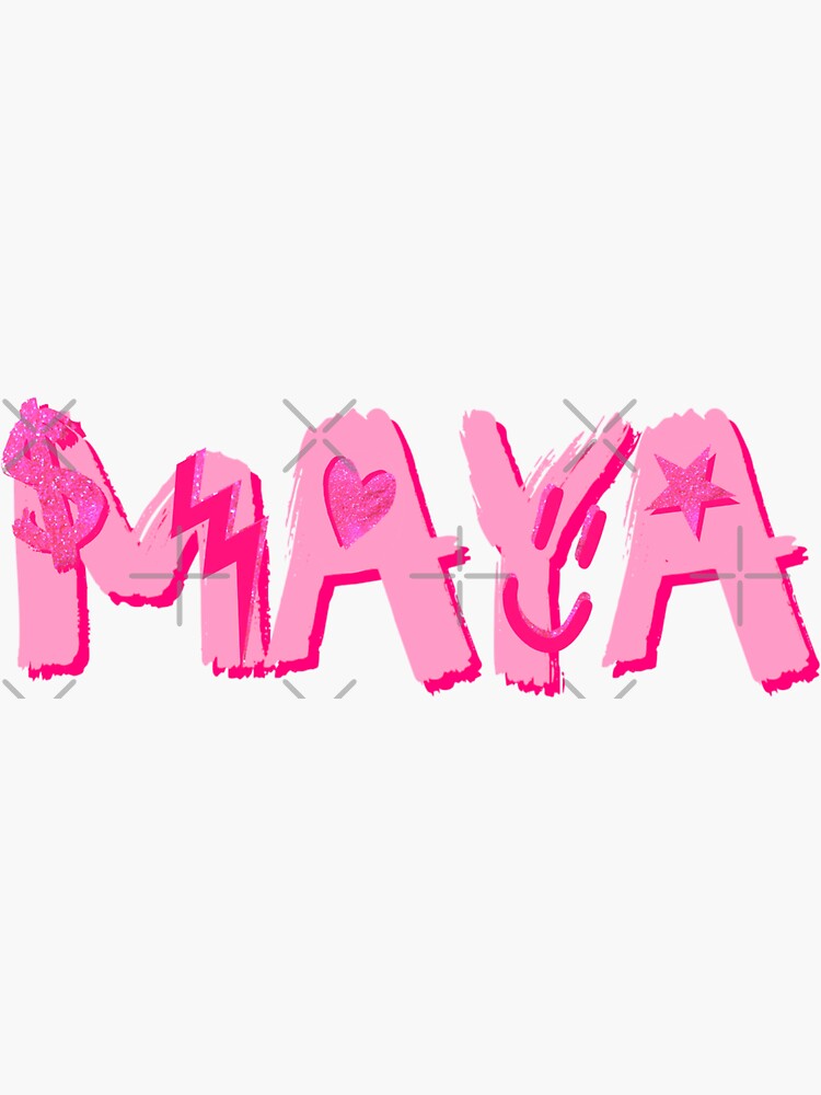 "MAYA name" Sticker by juliasantos5 | Redbubble