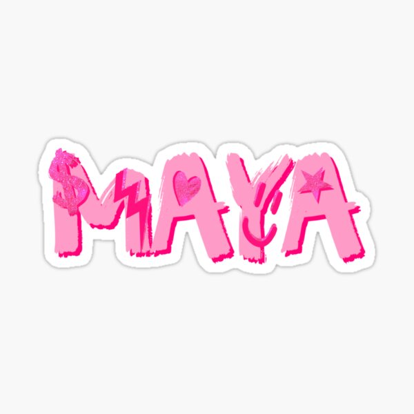 "MAYA name" Sticker by juliasantos5 | Redbubble