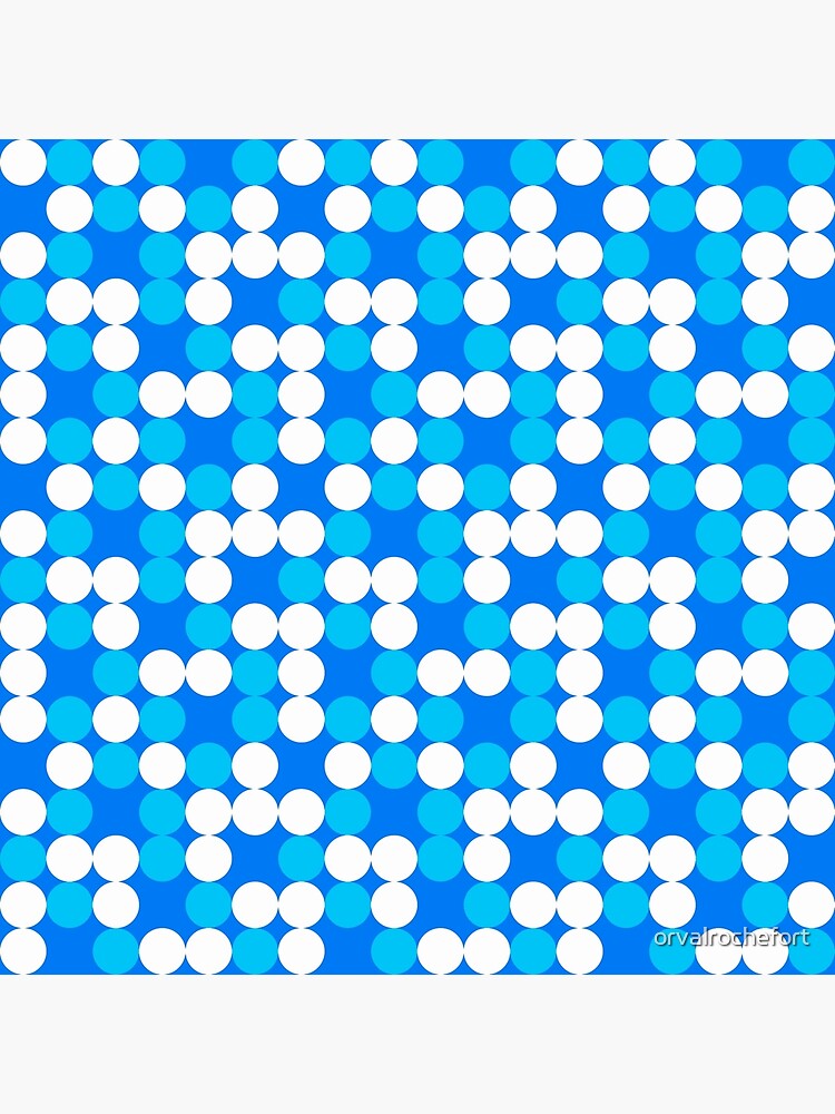 "dark blue background white blue dots pattern" Art Print for Sale by ...