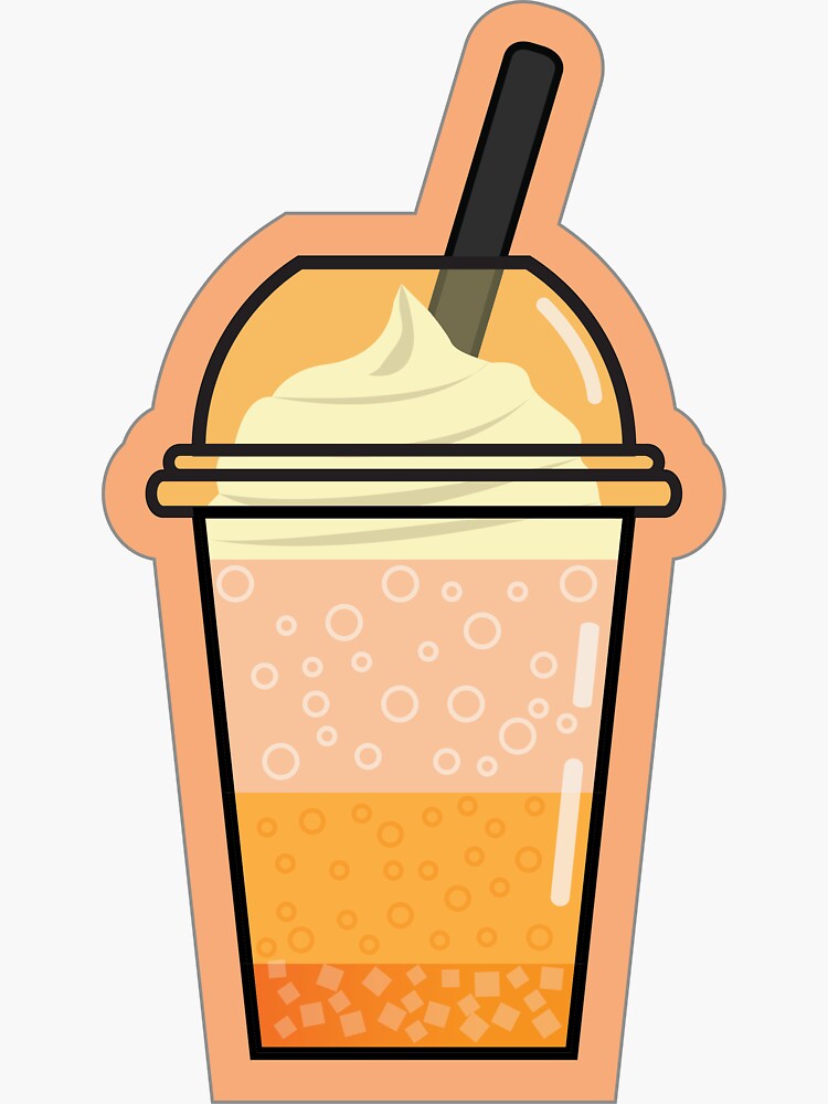 "mango ice cream float" Sticker by ShinArtDesign | Redbubble