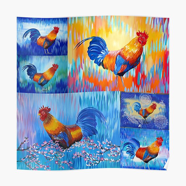 "My Chicken is a Rooster" Poster for Sale by cathyjacobs | Redbubble