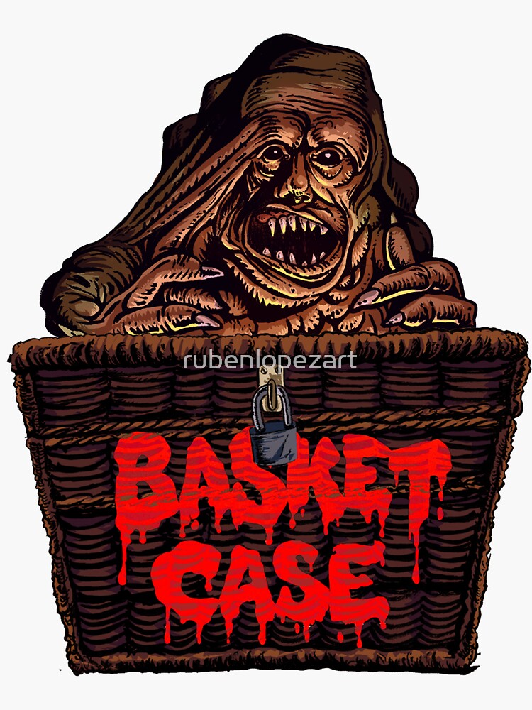"Basket Case" Sticker for Sale by rubenlopezart | Redbubble