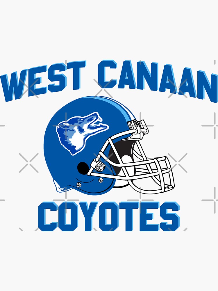 "West Canaan Coyotes Helmet" Sticker for Sale by TeeArcade84 | Redbubble