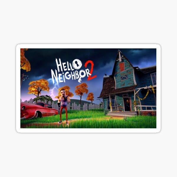"Hello Neighbor" Sticker by ElliOlliBeth | Redbubble