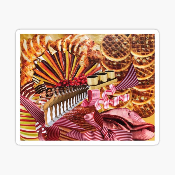 "Can-Can Confection" Sticker by songbirdcollage | Redbubble