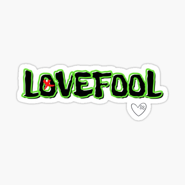 "Lovefool" Sticker by RetroRoomInc | Redbubble