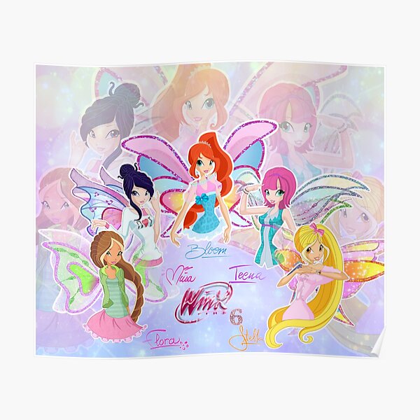 "Winx Club Characters" Poster by ChibiAnime1 | Redbubble