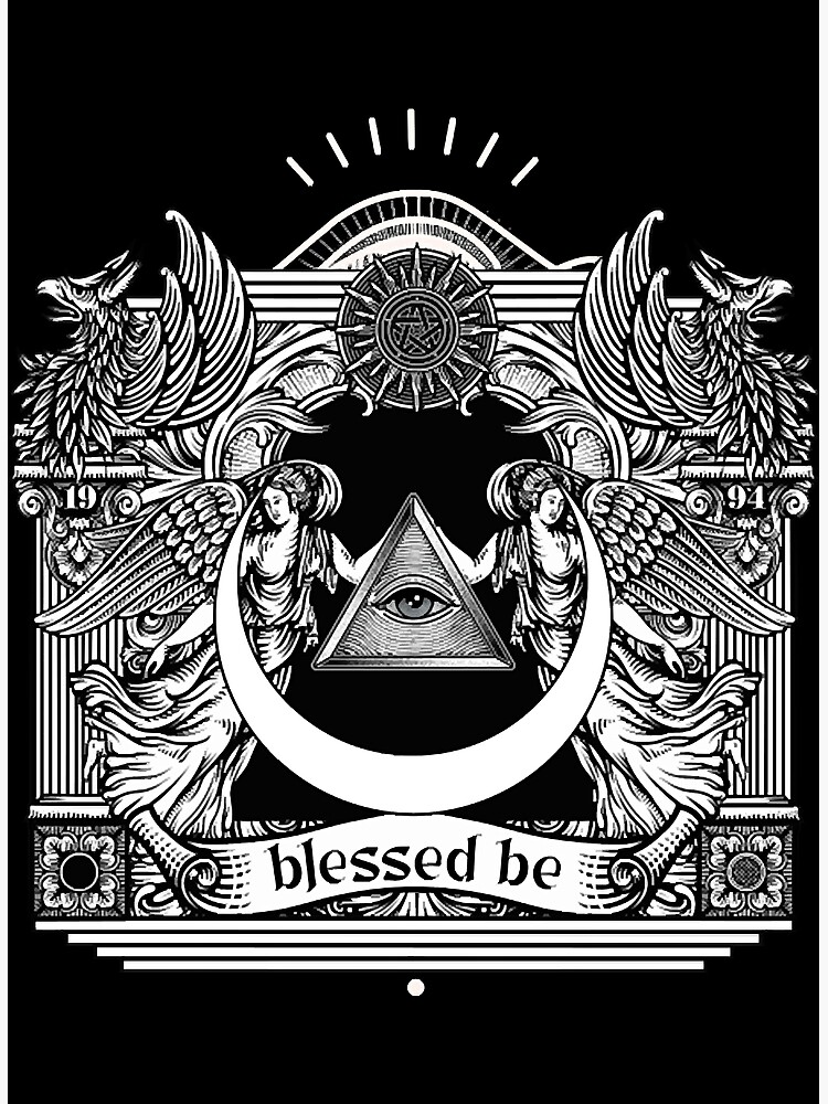 "blessed be, the goddess, angels, pentacle and all seeing eyes " Poster ...