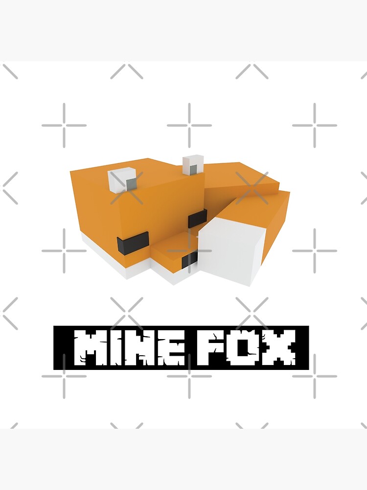 "Mine Fox (Minecraft Fox)" Art Print for Sale by kanika-design | Redbubble