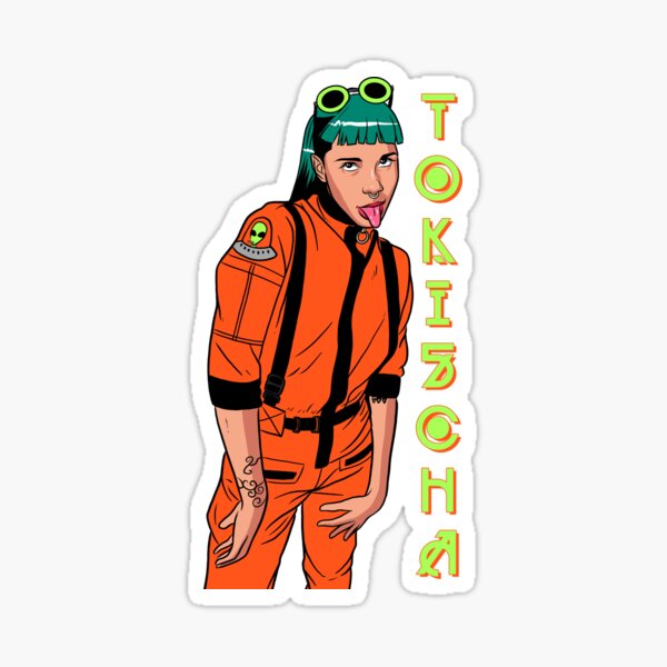"Tokischa Orange Jumpsuit" Sticker for Sale by Liomal | Redbubble