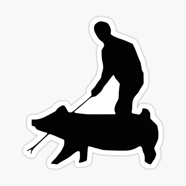 "Show Pig" Sticker for Sale by CreativeCCS | Redbubble