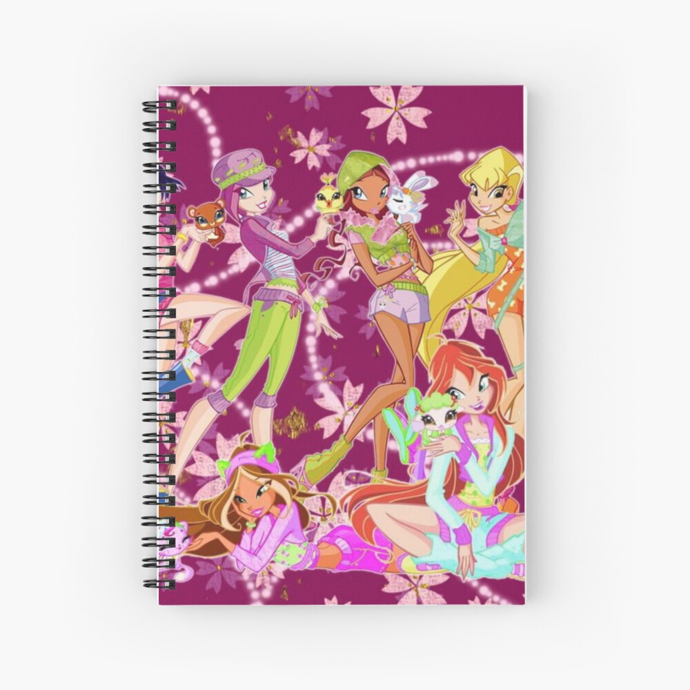 "Winx Club All Characters" Spiral Notebook for Sale by ChibiAnime1 ...