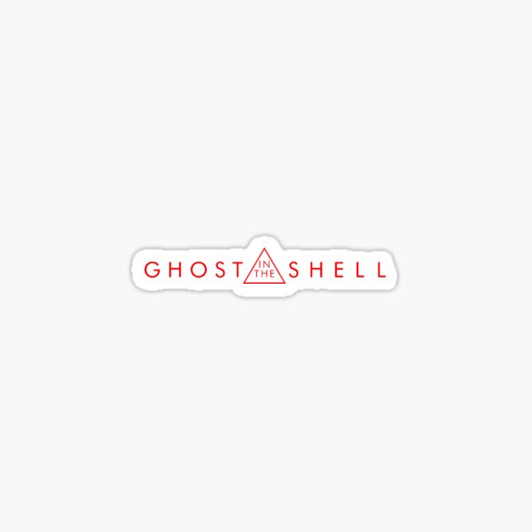 "Ghost In The Shell Red Logo" Sticker by 1weekinparadise | Redbubble