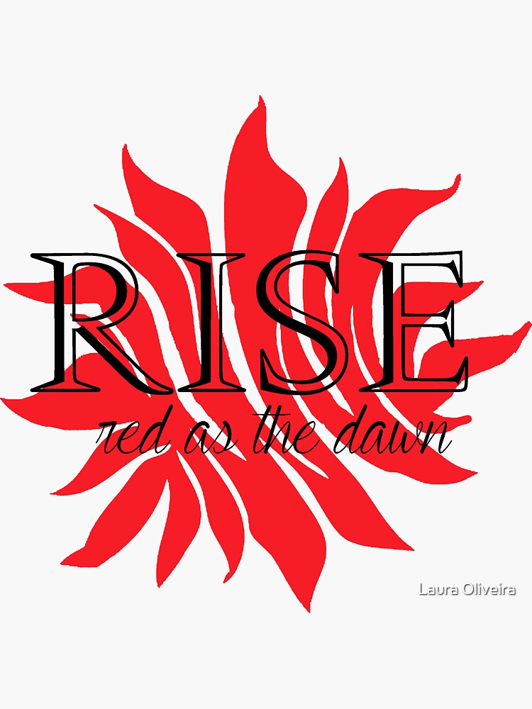 "Rise Red" Sticker for Sale by Laura Oliveira | Redbubble