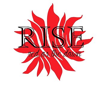 "Rise Red" Sticker for Sale by Laura Oliveira | Redbubble