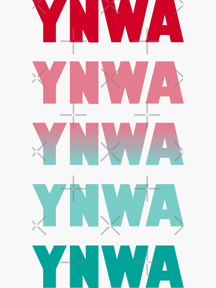 "YNWA" Sticker by sandsgnn | Redbubble